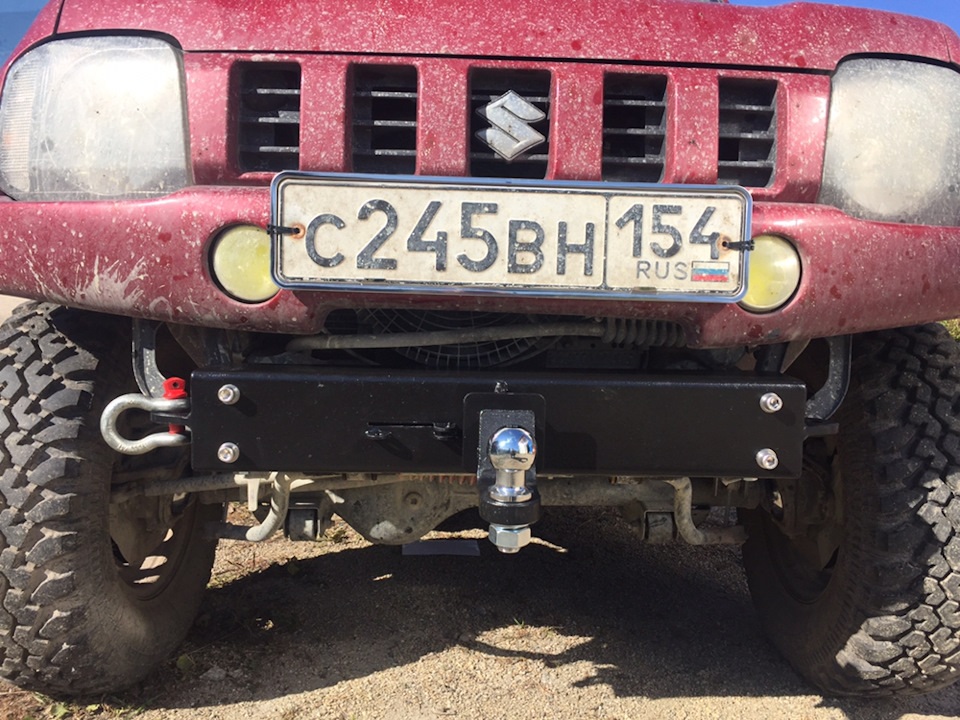 Jimny 4 work: передний фаркоп готов — Suzuki Jimny (1G), 1,3 л, 2012 ...