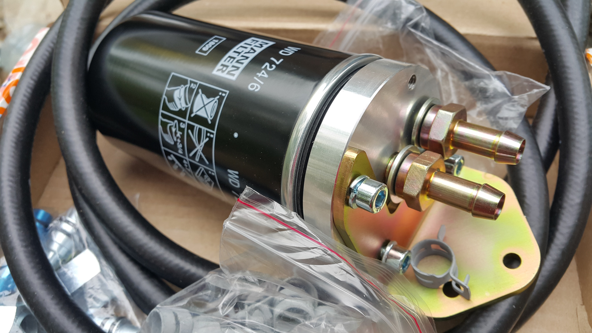 Правильный фильтр АКПП (MANN WD724/6) — Volvo 850, 2,5 л, 1995 года ...