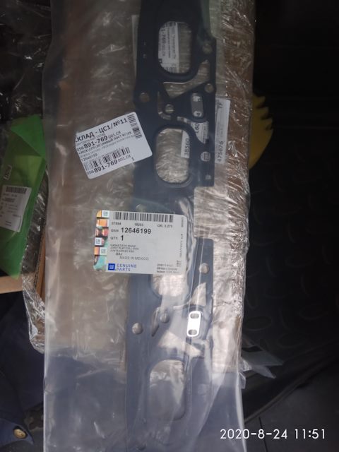 12646199 Прокладка выпускного коллектора GM | Запчасти на DRIVE2