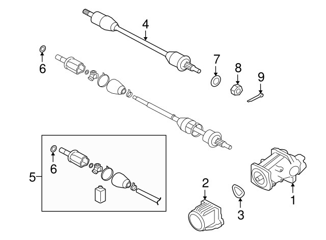 MN132055 Сальник хвостовика заднего редуктора Mitsubishi | Запчасти на ...