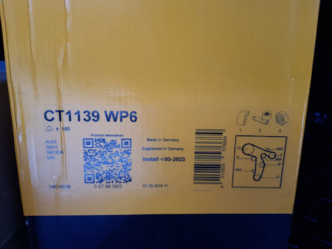 CT1139WP6 Комплект ГРМ с водяным насосом AUDI: A3 2.0 TDI/2.0 TDI ...