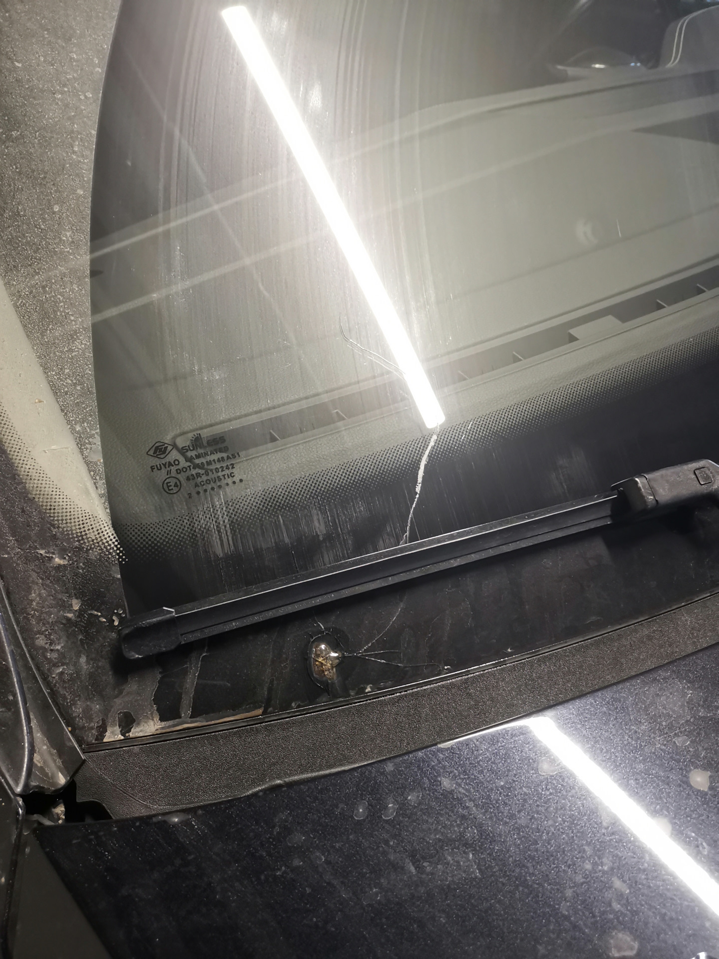 Лобовое стекло FUYAO плоховато себя показало — Volkswagen Touareg (3G ...