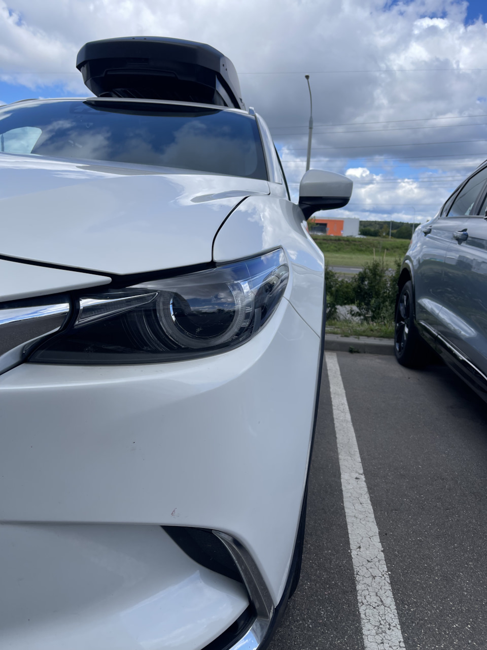 Зазор крыло/передний бампер. — Mazda CX-9 (2G), 2,5 л, 2017 года ...