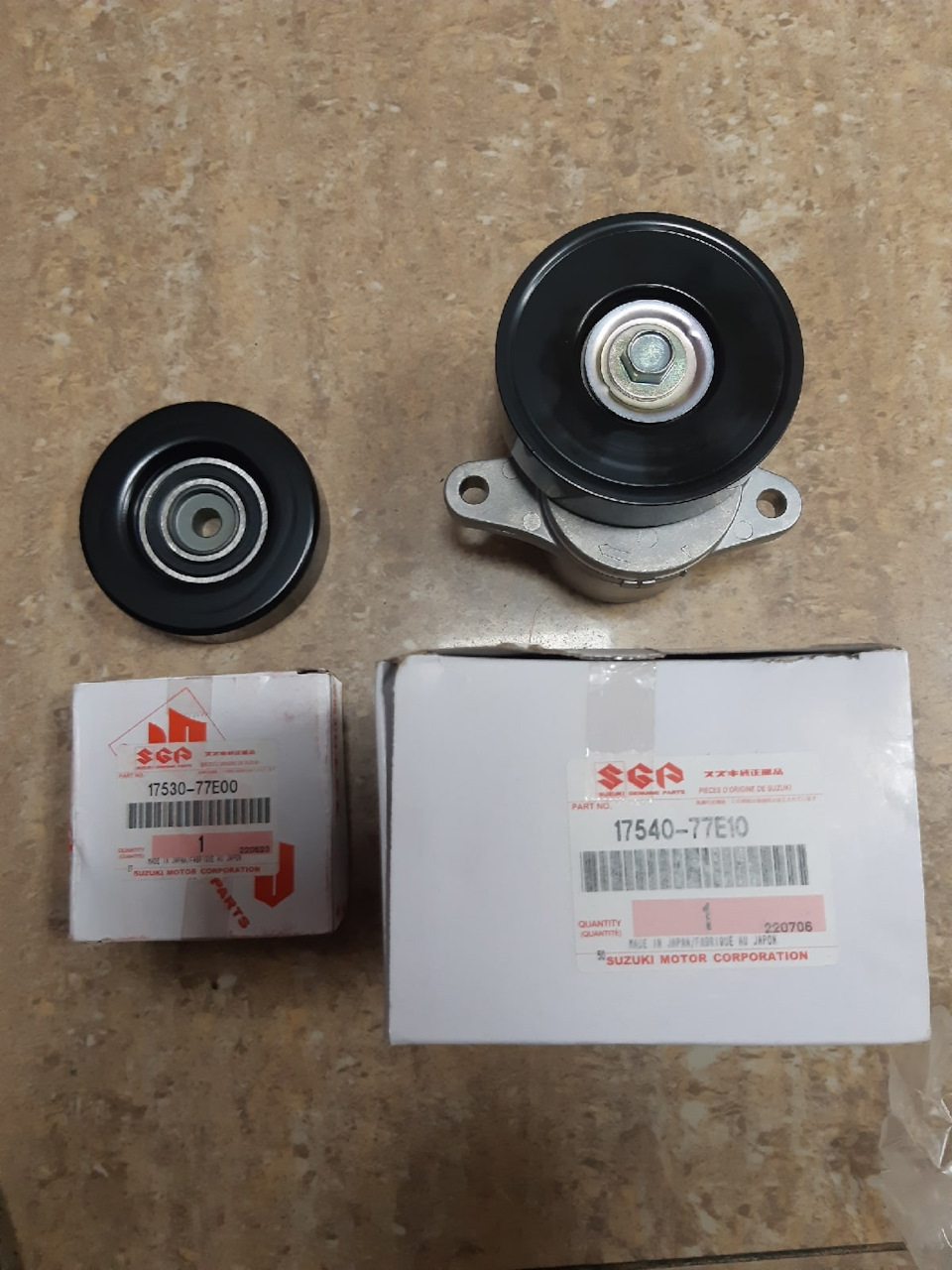 Ролик и натяжитель — Suzuki Grand Vitara (2G), 2 л, 2008 года ...