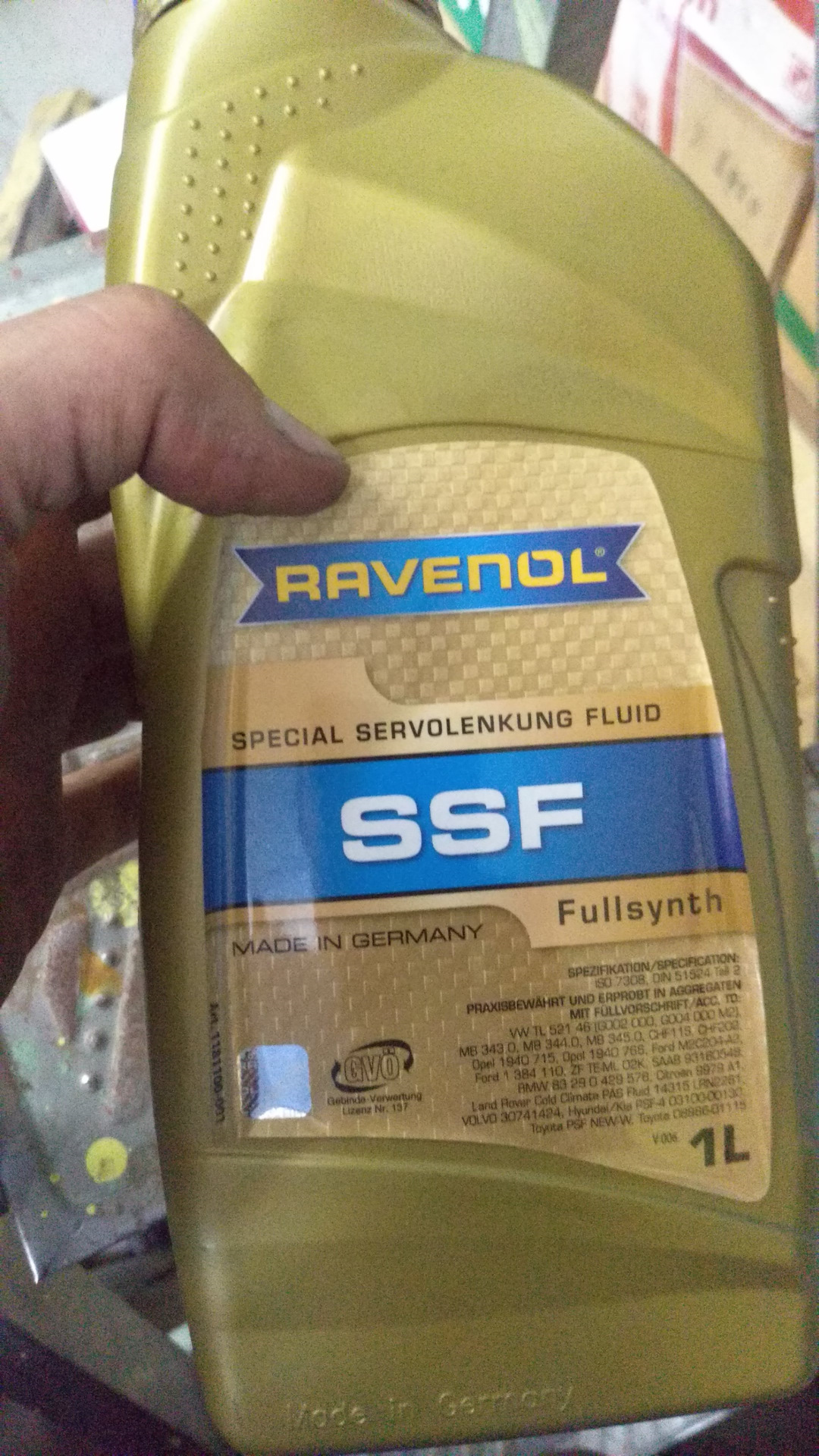 ГУР: замена бачка GAZ и жидкости Ravenol SSF — Volkswagen Amarok, 2 л ...