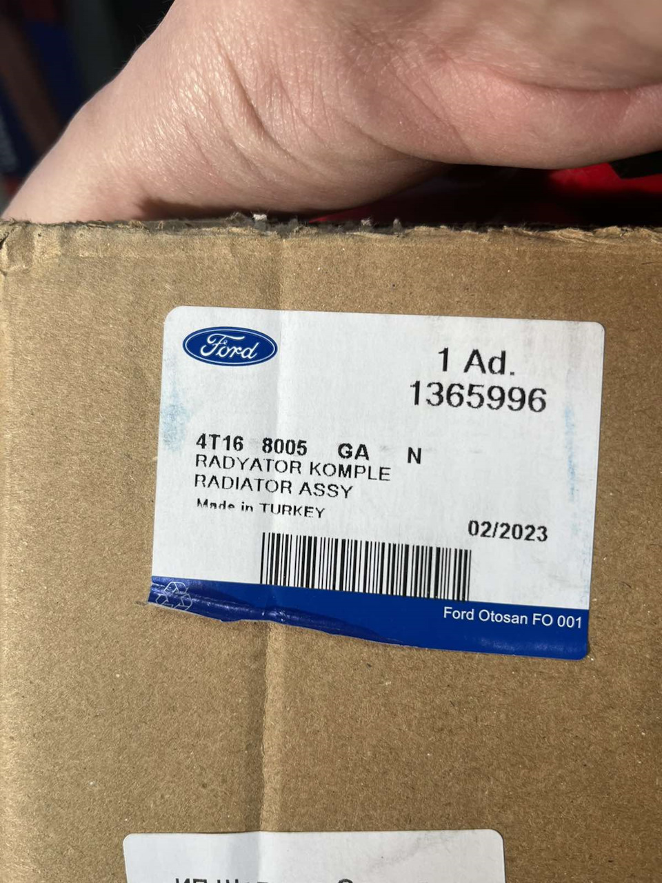 1365996 Радиатор TRANSIT CONNECT 02- W A/C Ford | Запчасти на DRIVE2