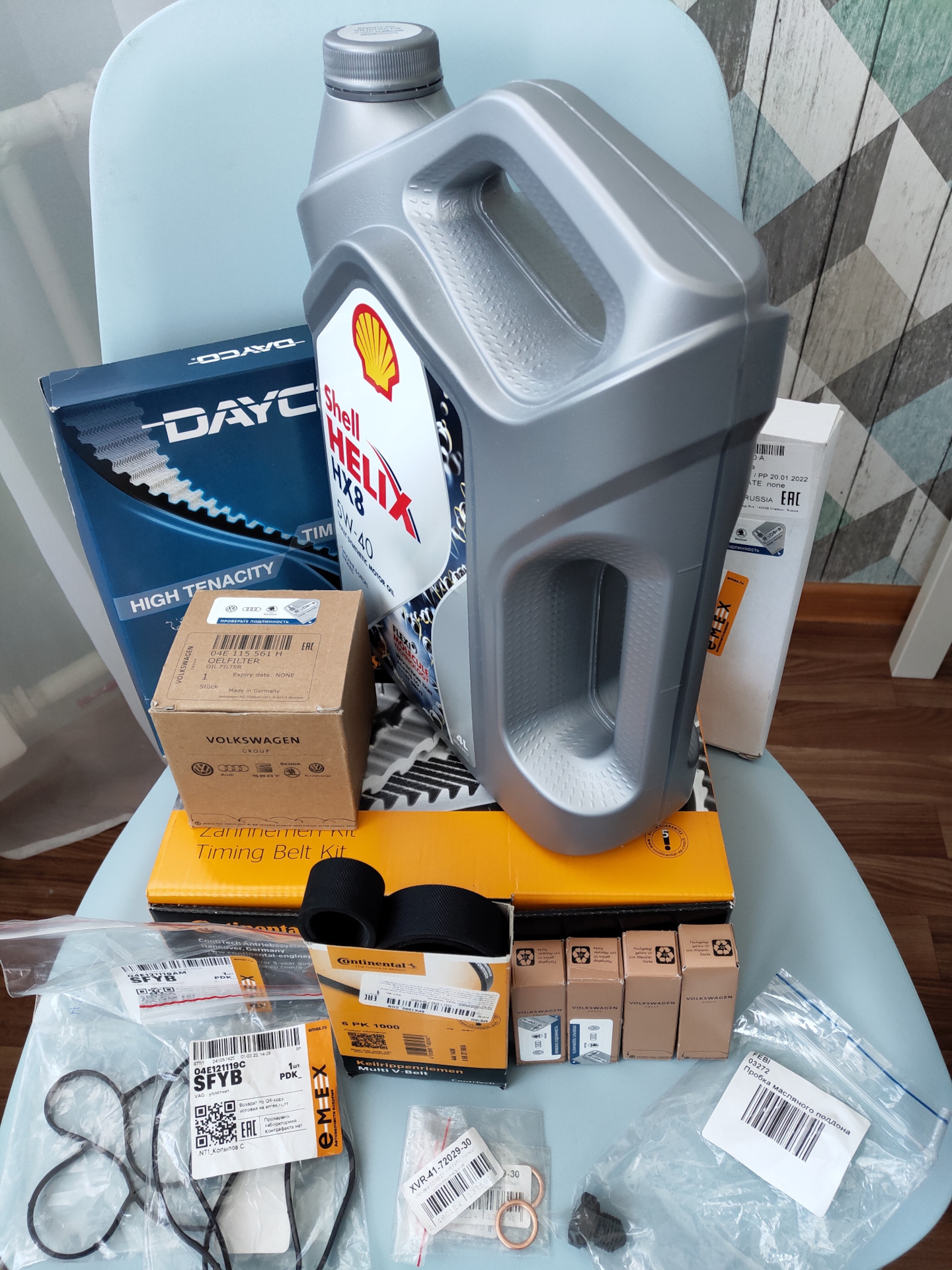 #14. ТО-120000: запчасти (CWVA) — Volkswagen Jetta VI, 1,6 л, 2017 года ...