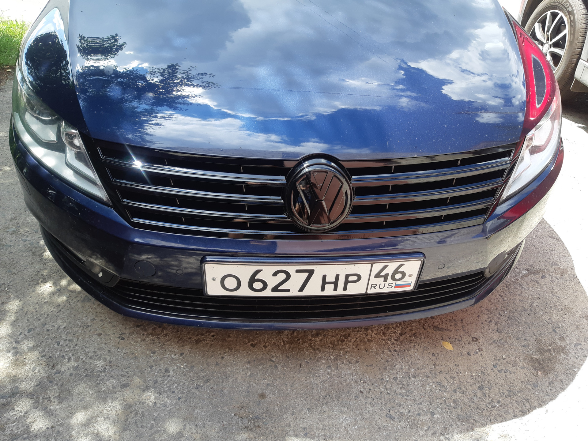 Антихром решётки радиатора — Volkswagen Passat CC, 1,8 л, 2012 года ...