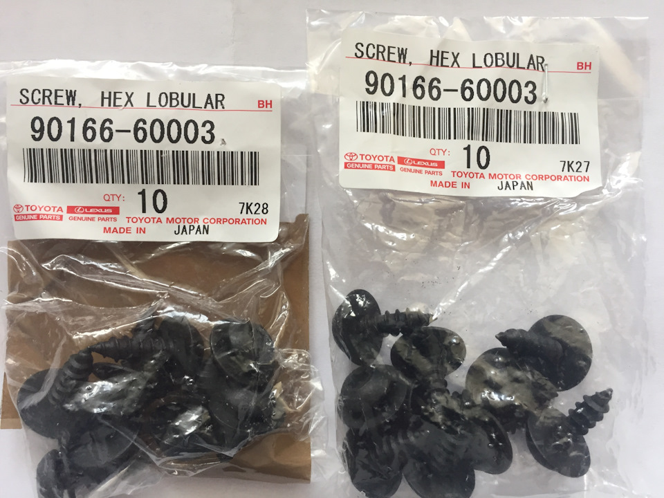 9016660003 Винт TOYOTA LEXUS | Запчасти на DRIVE2