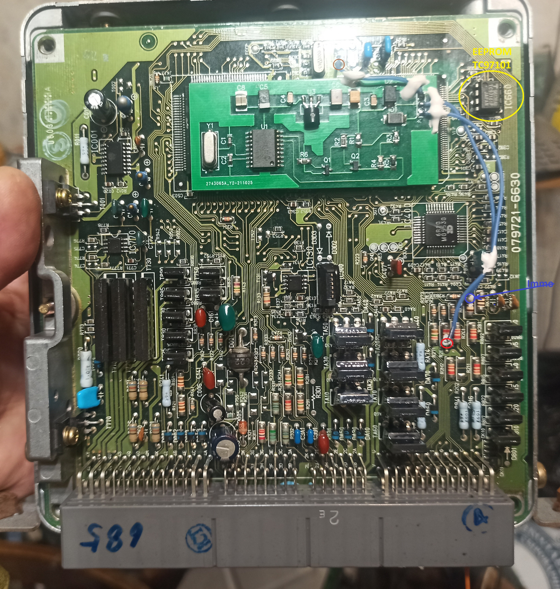 Mazda MX6, engine KL 2.5L, ECU KLH718881A DENSO — отключение иммобилайзера, иммоэмулятор ...