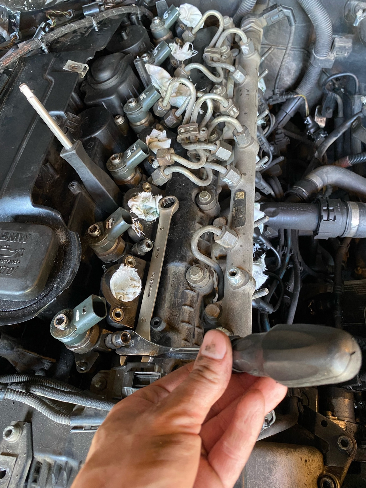 Замена форсунок M57D30N EURO3 — BMW X5 (E53), 3 л, 2005 года | своими ...