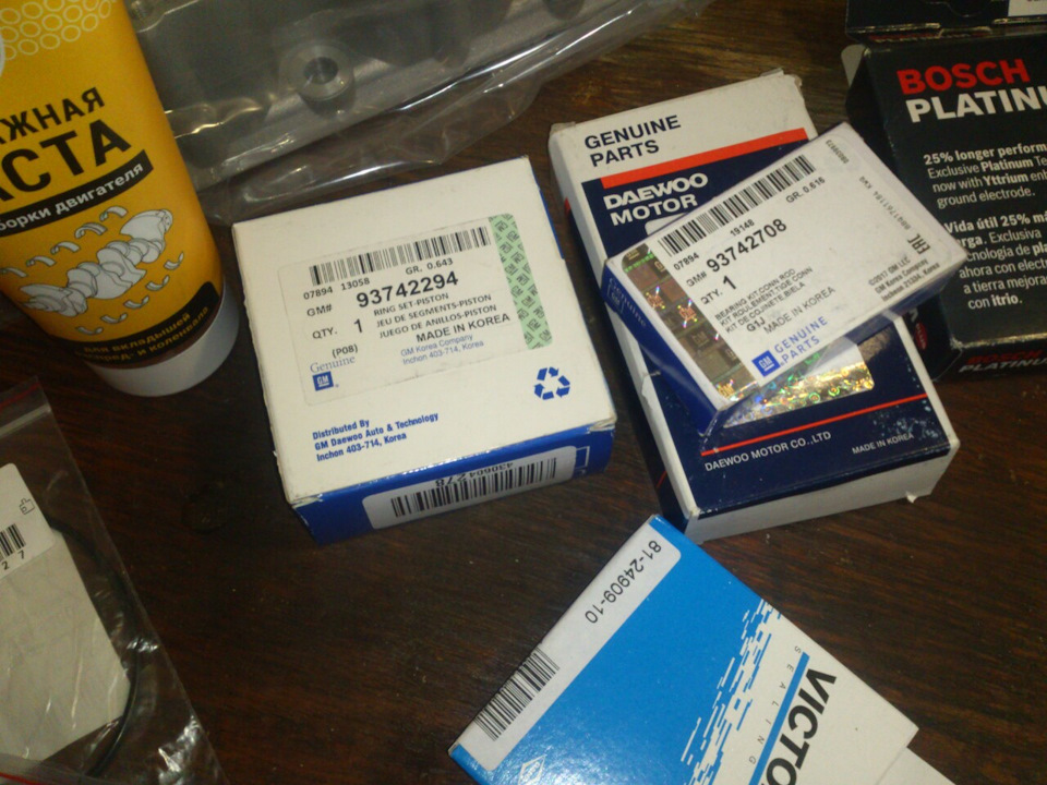 93742294 кольца поршневые 0,25 GM | Запчасти на DRIVE2