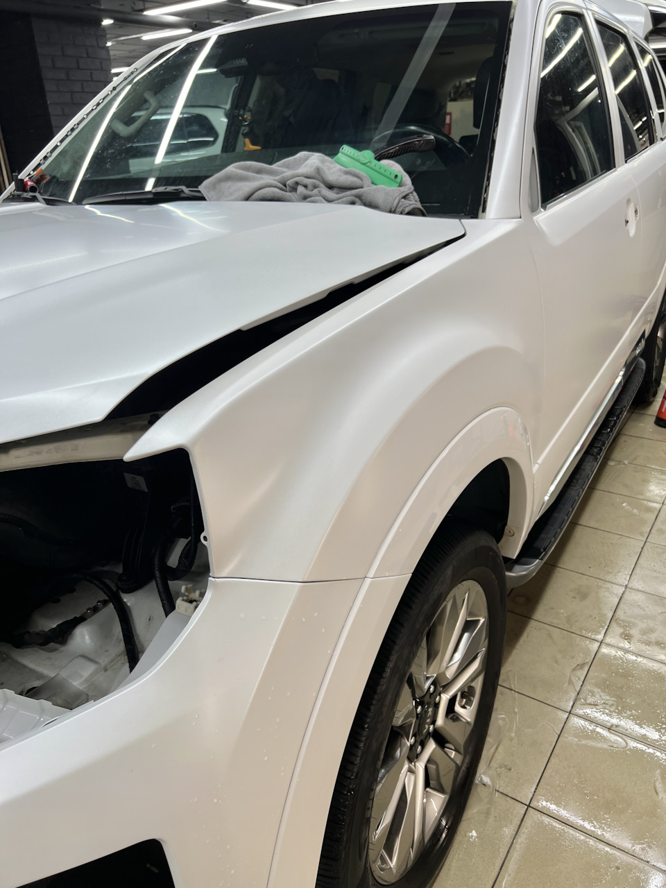 Hexis Bodyfence Matte + нетотальный антихром. — KIA Mohave (HM2), 3 л ...