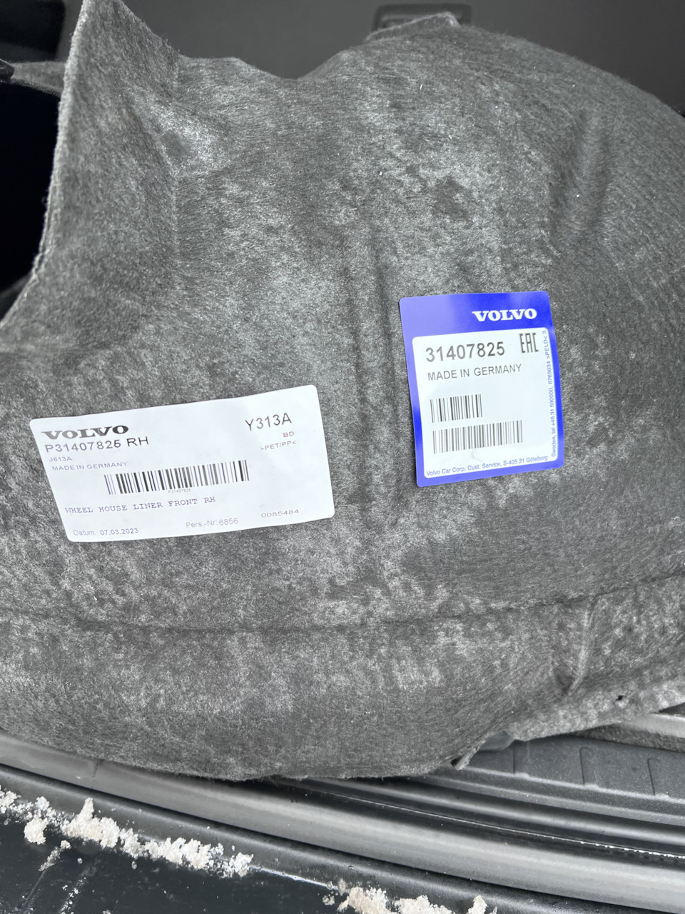 31407825 Подкрылок Volvo | Запчасти на DRIVE2