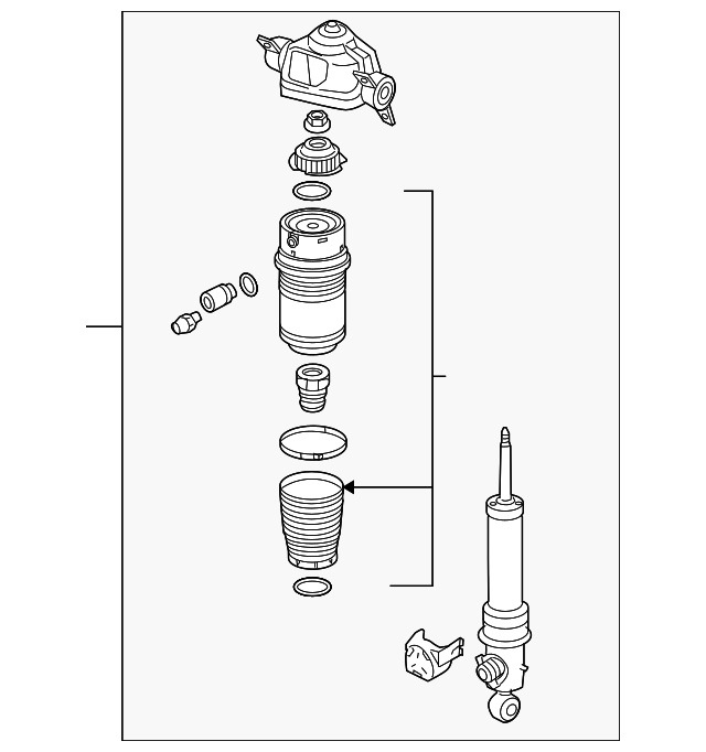 7L6616020A Опора пневматической рессоры VAG | Запчасти на DRIVE2