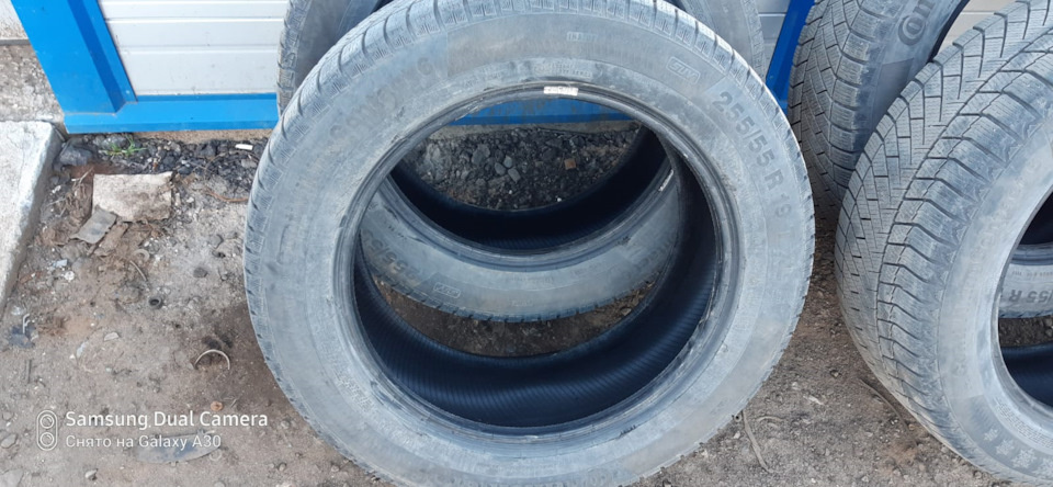 Шины зимние нешипованные Continental 225/55 R19. Б/у | 3 000 ₽ в городе ...