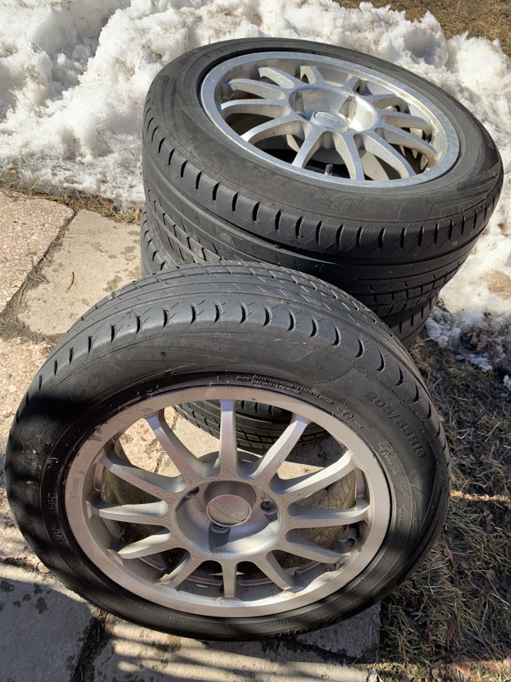 Шины летние Viatti 205/55 R16, кованые диски ВСМПО 7Jx16 ET45 4x114,3 ...