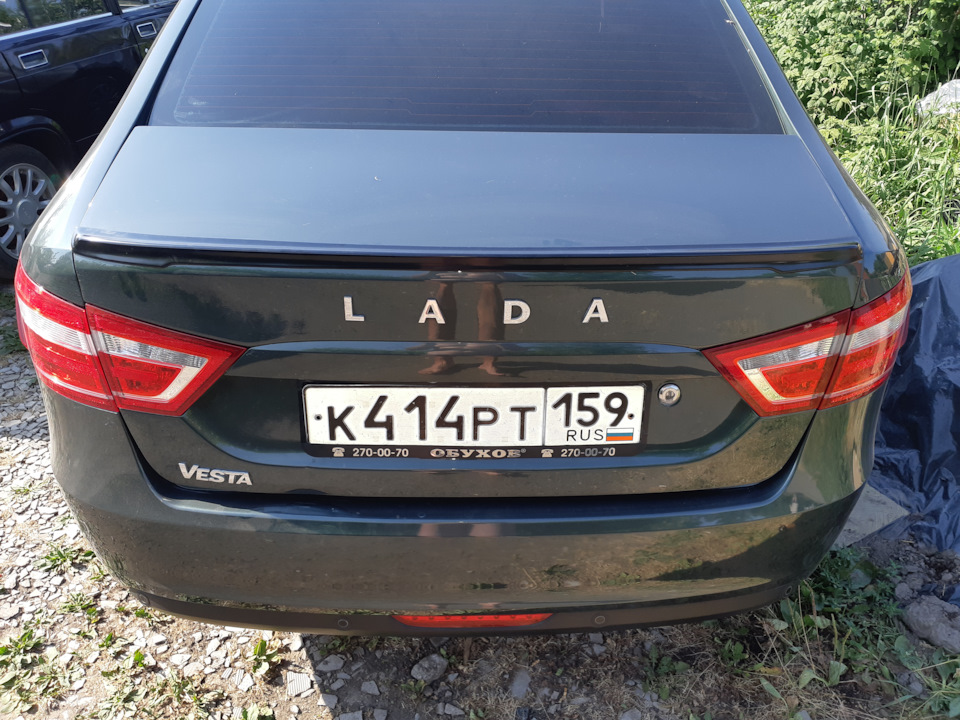 Спойлер — Lada Vesta, 1,6 л, 2017 года | аксессуары | DRIVE2