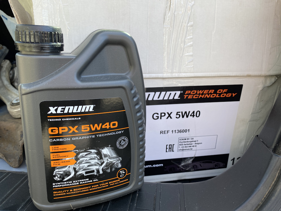 1136001 Синтетическое моторное масло с графитом GPX 5w40 1 л. XENUM | Запчасти на DRIVE2