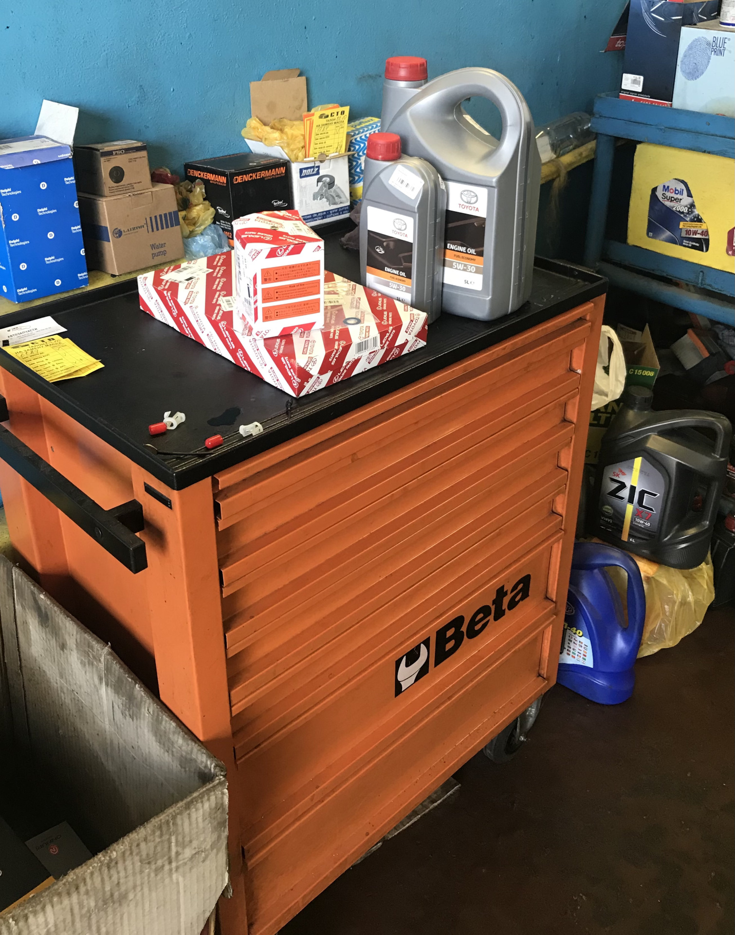 Замена масла — Toyota Highlander (XU40), 3,5 л, 2013 года | плановое ТО ...