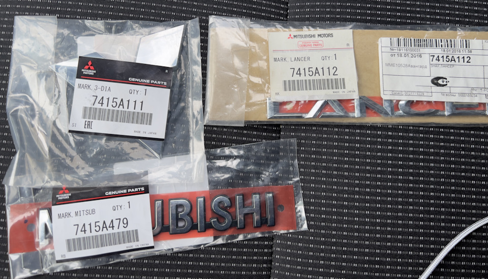 Новые шильдики… — Mitsubishi Lancer X, 1,8 л, 2008 года | просто так ...