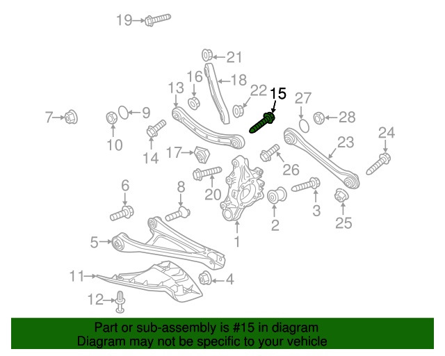 N10552601 Болт подвески Volkswagen Touareg VAG | Запчасти на DRIVE2