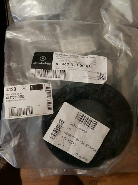 A4473210083 Подшипник скольжения стойки амортизац. Mercedes | Запчасти ...