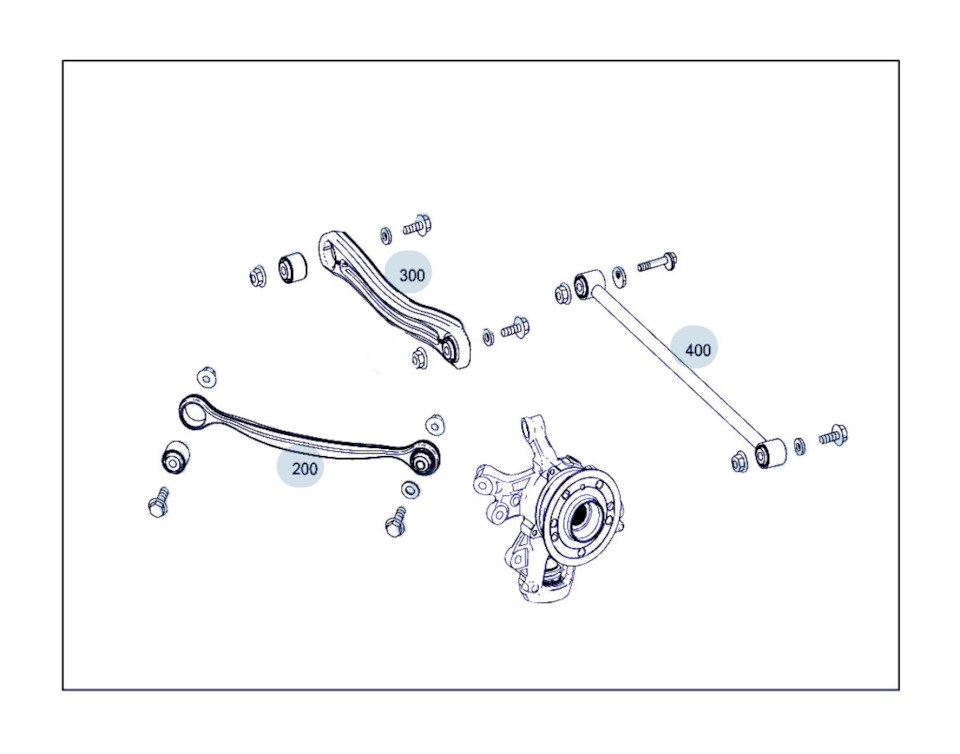 Ремонт подвески (выбор з/ч) — Mercedes-Benz M-Class (W166), 3,5 л, 2013 ...