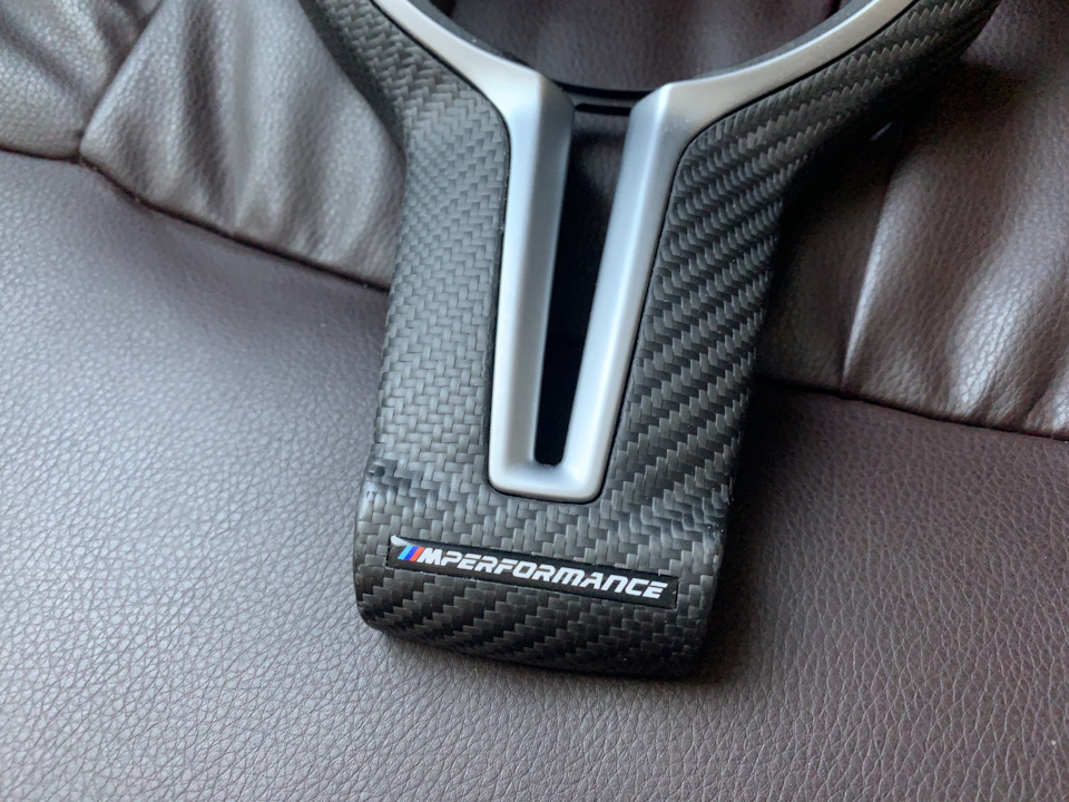 Карбоновая накладка руля M Performance — BMW 2 series (F22), 2 л, 2014 ...
