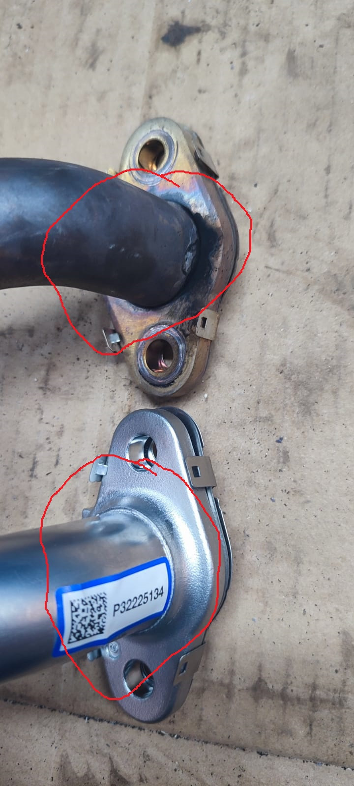 Подскажите номер обновленной трубки EGR на D4 (SPA) — Volvo XC60 (2G ...