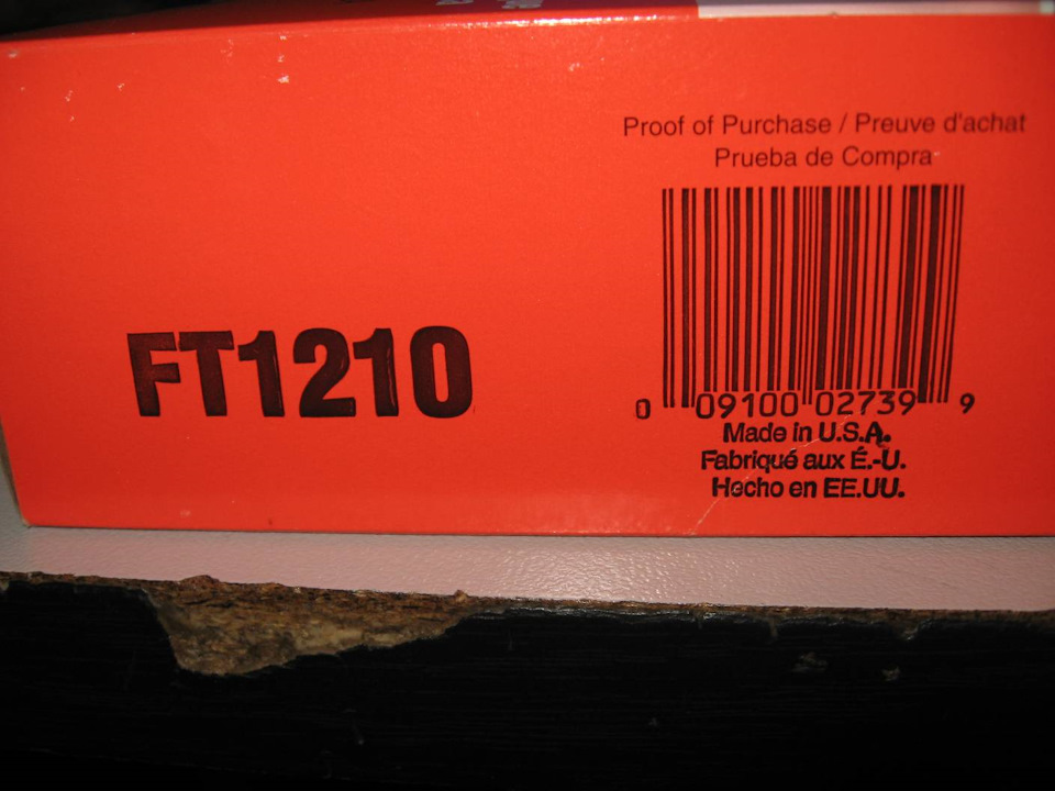 Фильтр АКПП FRAM / FT1210 (фото) — Mazda Verisa, 1,5 л, 2009 года ...