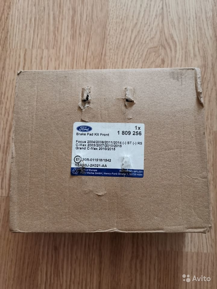 1809256 Колодки тормозные дисковые передние / Focus-II/III, C-MAX 1.6-2 ...