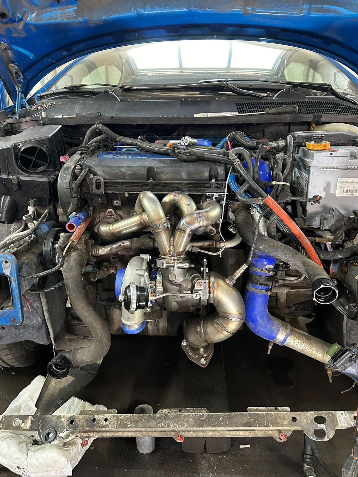 Pulsar g25-550 0.49ar + Custom Manifold z16ler Opel Corsa OPC ч.4 ...