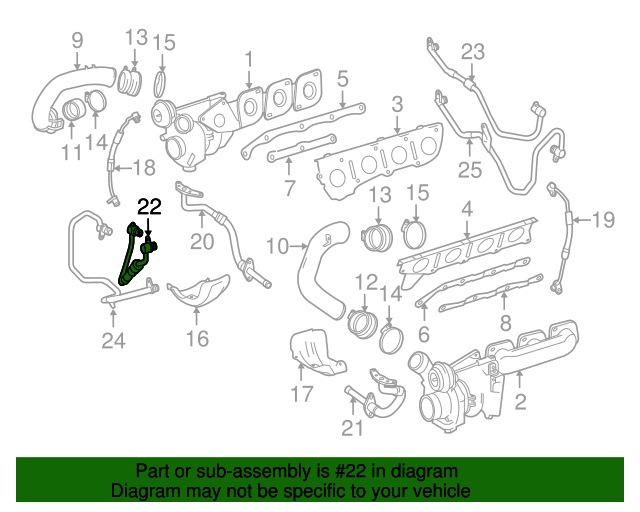 A2782001951 Трубка системы охлаждения турбины Mercedes | Запчасти на DRIVE2