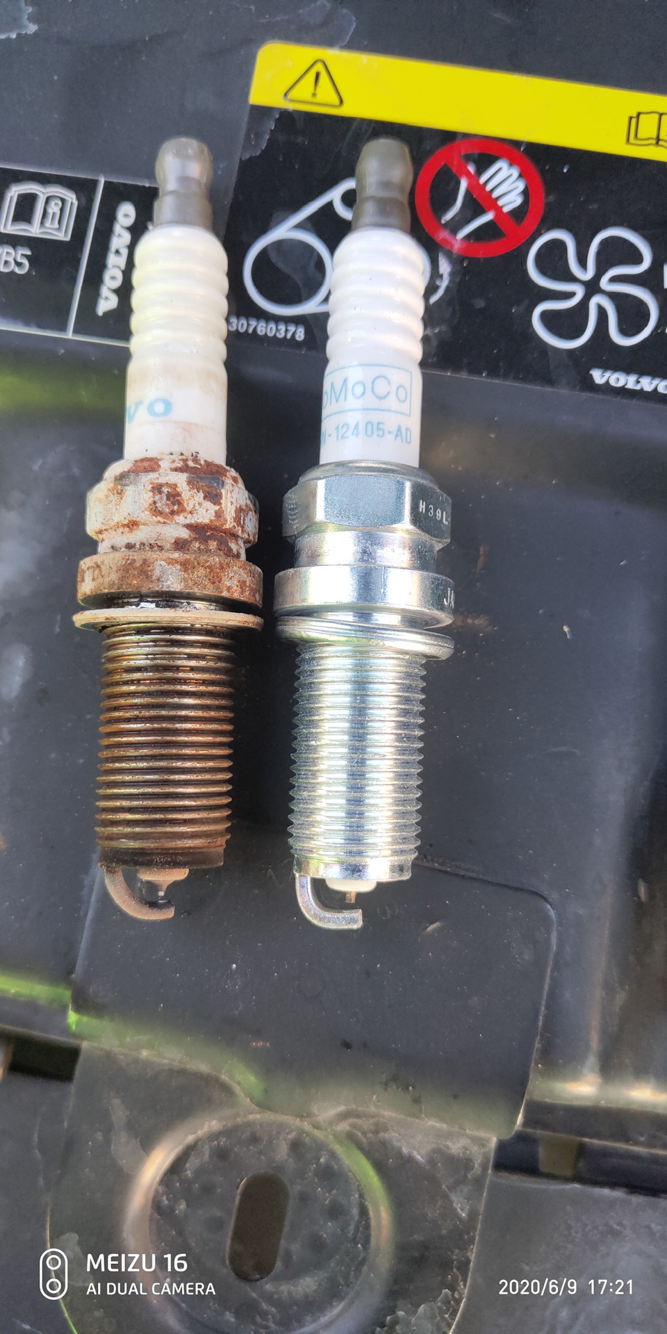 Замена масла двигателя xc90 3.2, свечи от lend rover, прокладка ...