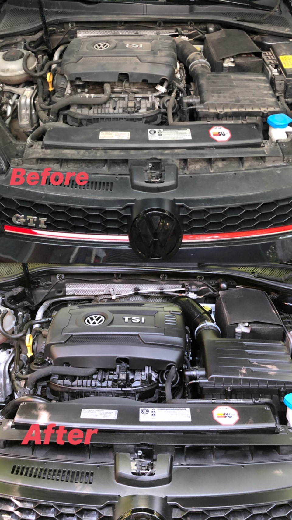 13. Clean engine — Volkswagen Golf Mk7 GTI, 2 л, 2015 года | мойка | DRIVE2