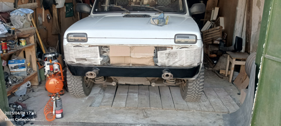 нанесение антигравия — Lada 4x4 3D, 1,7 л, 2007 года | тюнинг | DRIVE2