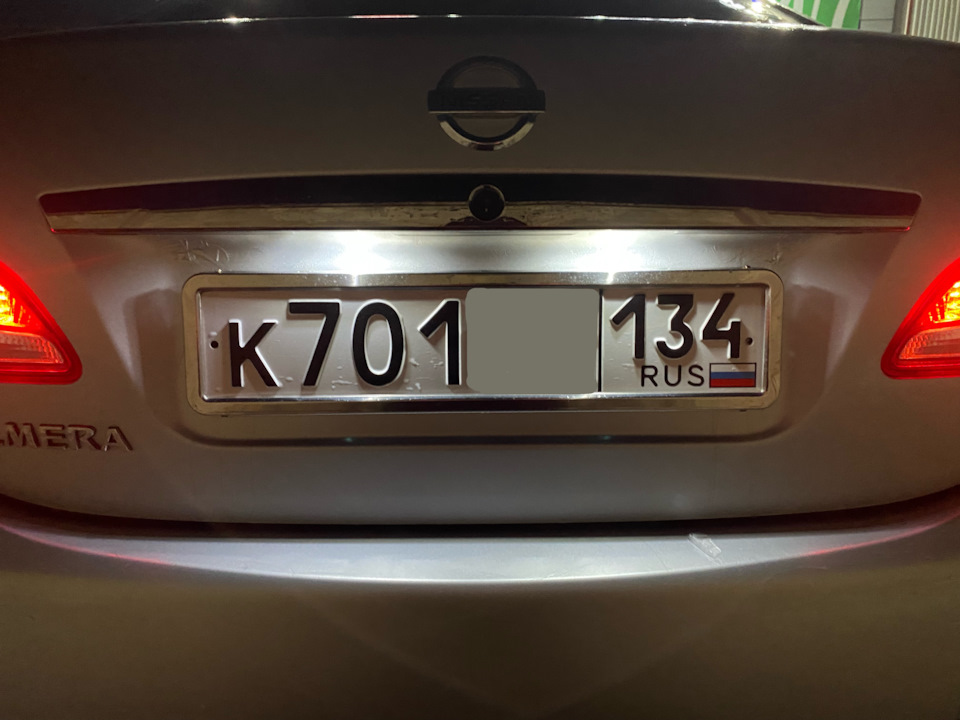 Светодиодные лампочки подсветки номерного знака — Nissan Almera V (G11 ...