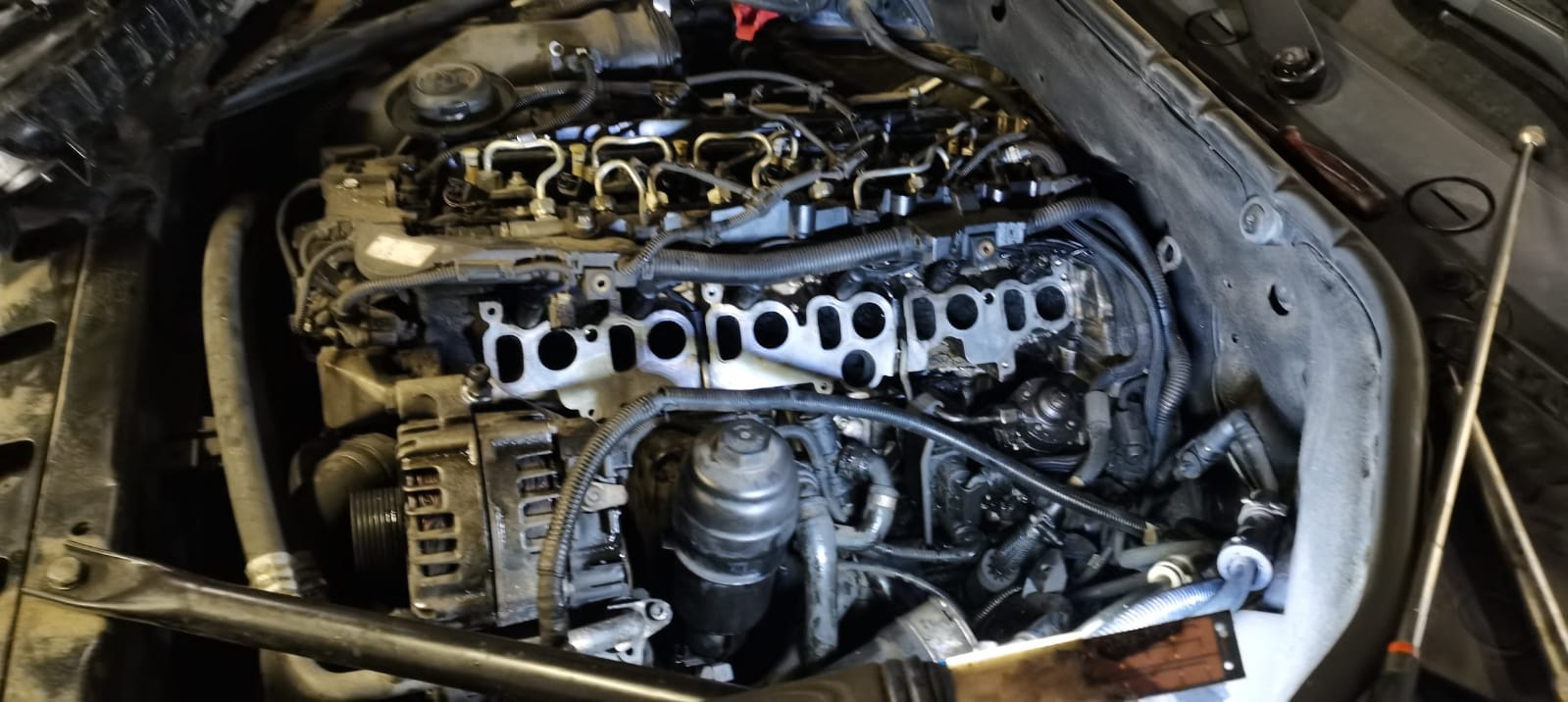 5.Устранение течи масла коллектора и корпуса масляного фильтра n57 ...