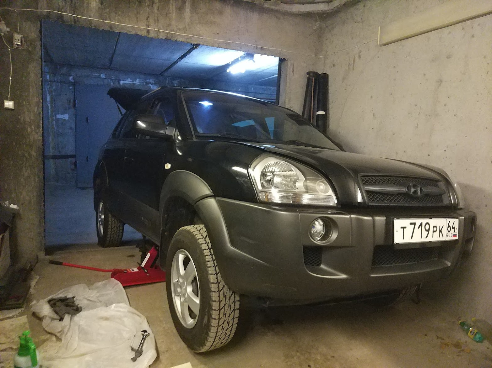 Три с лишним года спустя, что сделано — Hyundai Tucson (JM), 2,7 л ...