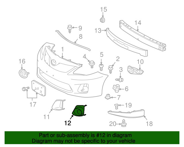 8148212130 Противотуманная фара TOYOTA LEXUS | Запчасти на DRIVE2