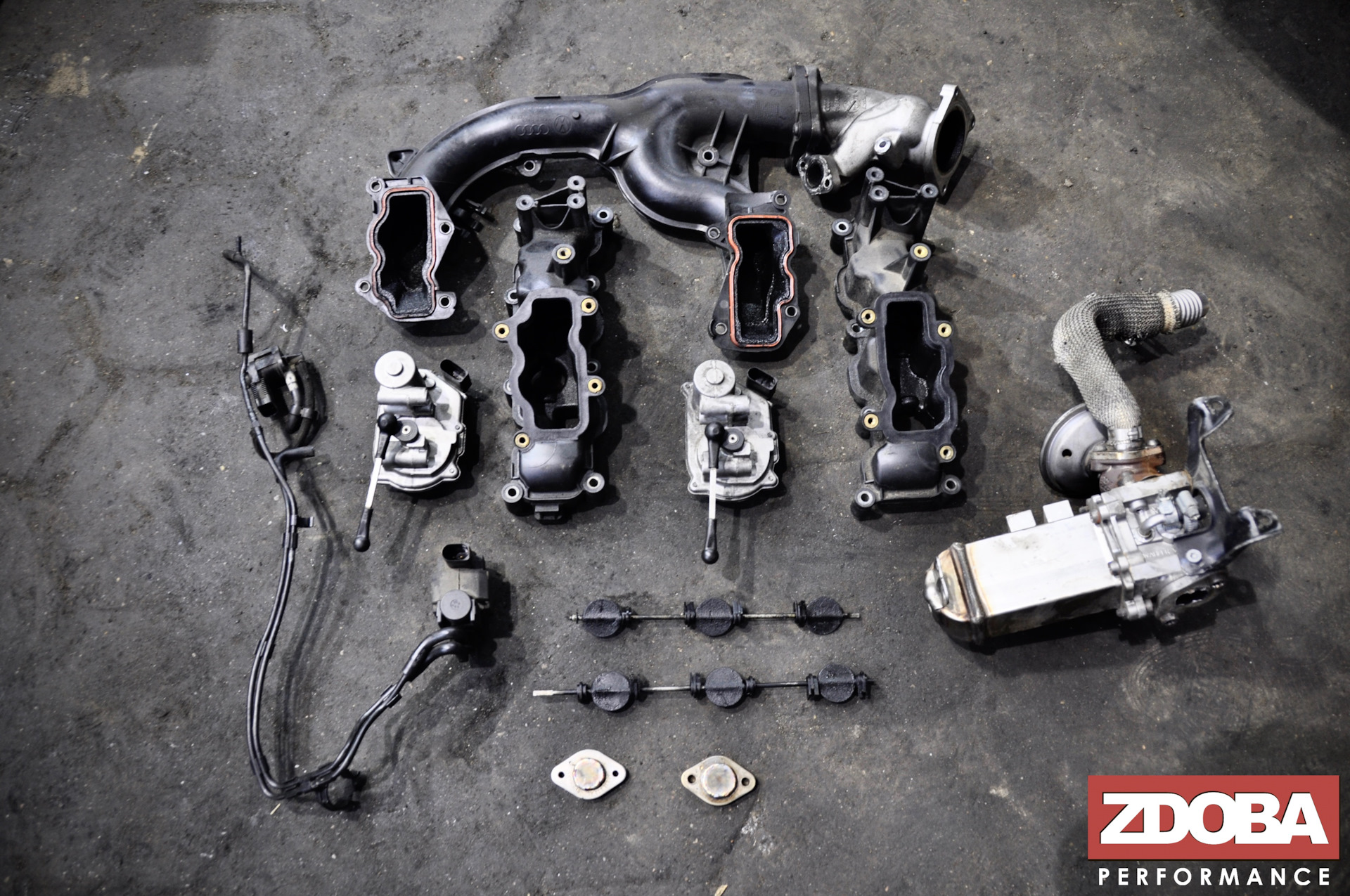 VW Touareg GP 3.0 TDI (BKS, CATA) Удаление EGR и вихревых заслонок ...