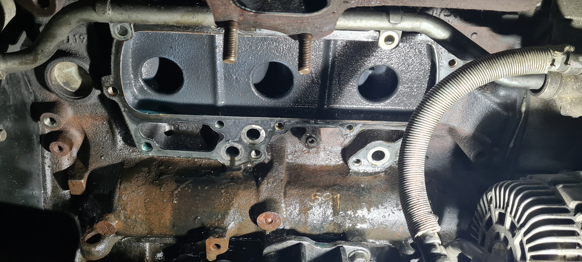 Замена прокладок корпуса кронштейна масл фильтра, корпуса масленного ...