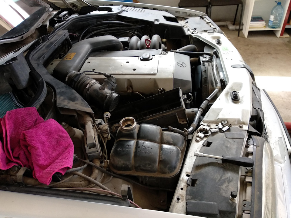 #40 Промывка системы охлаждения — Mercedes-Benz S-Class (W140), 3,2 л ...