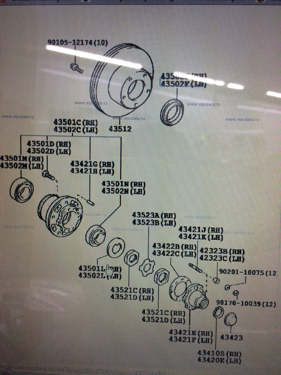 9010512174 Болт TOYOTA LEXUS | Запчасти на DRIVE2