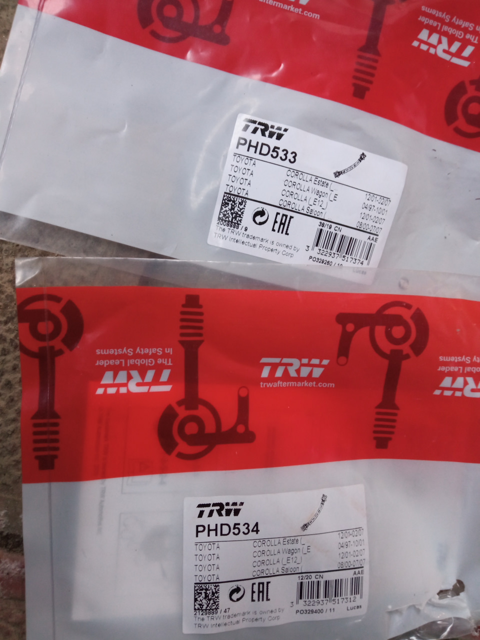 PHD533 Тормозной шланг для TOYOTA TRW | Запчасти на DRIVE2