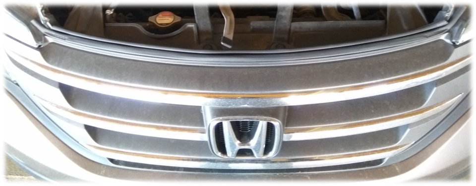 Установка резинок под капот — Honda CR-V (RM), 2,4 л, 2014 года ...