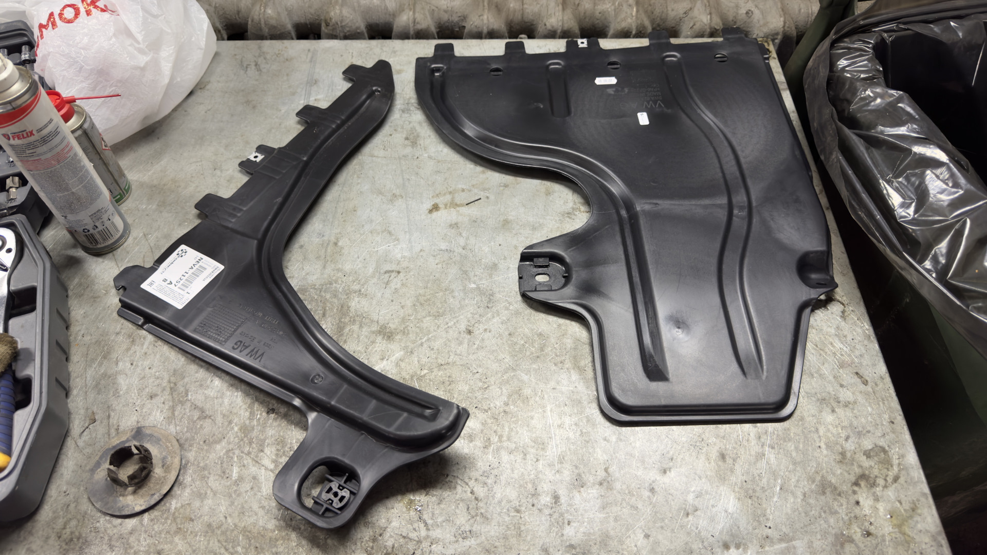 Paket pro špatné cesty + опоры под домкрат. — Skoda Octavia A8 Mk4, 1,4 ...