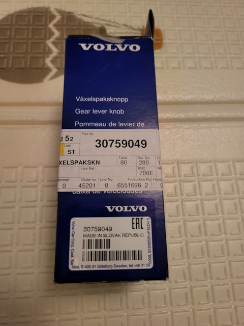 30759049 Ручка КПП Volvo | Запчасти на DRIVE2