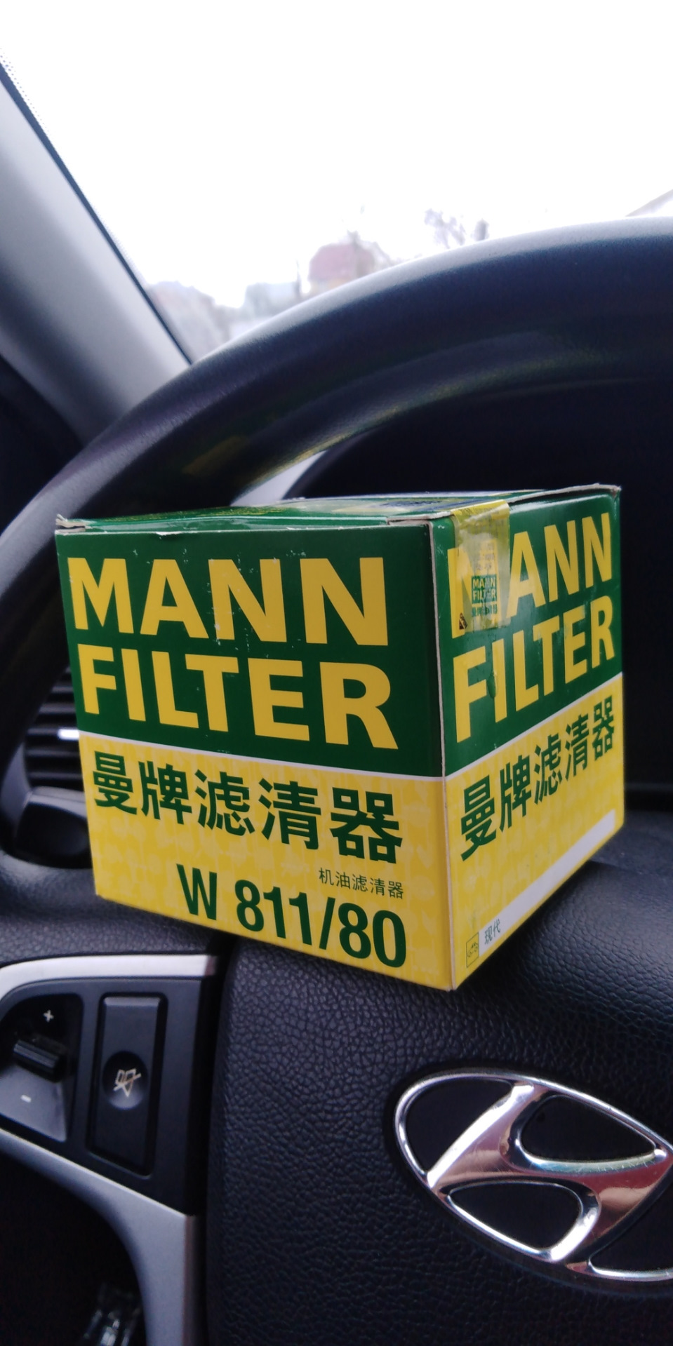 Фильтр MANN — Hyundai Solaris, 1,6 л, 2013 года | плановое ТО | DRIVE2